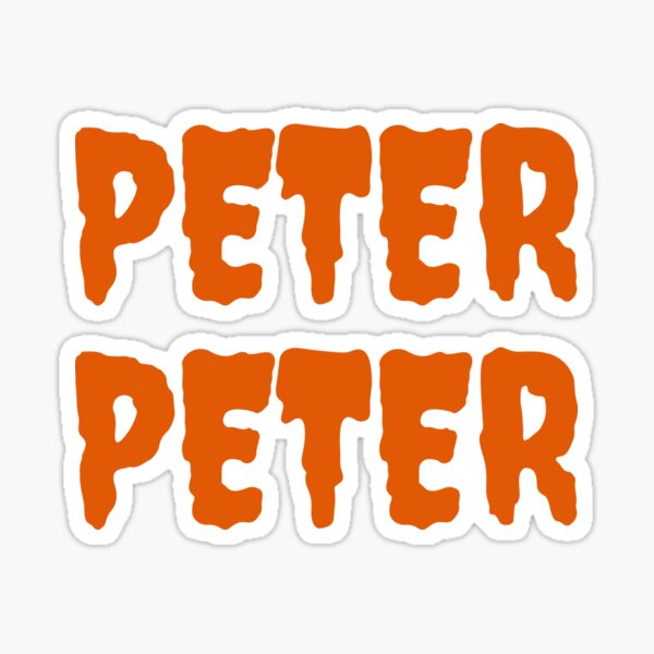 "PETER PETER" Sticker for Sale by NomadMessenger | Redbubble