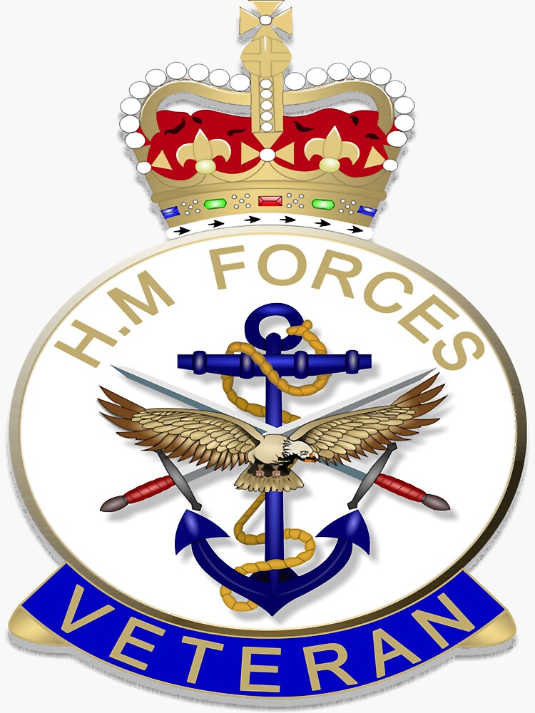 "HM Armed Forces Veteran " Sticker for Sale by talinejlaponte | Redbubble