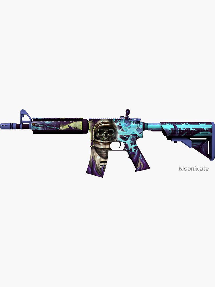 "M4A1 Desolate Space" Sticker for Sale by MoonMate | Redbubble
