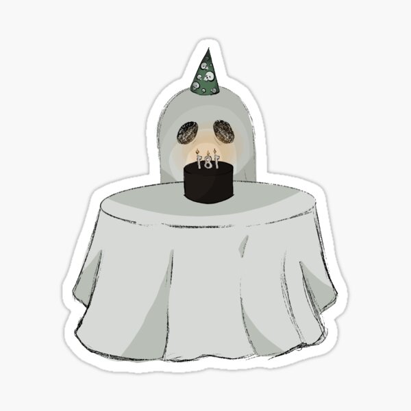 "Ghost Birthday Sticker" Sticker by levitrip | Redbubble