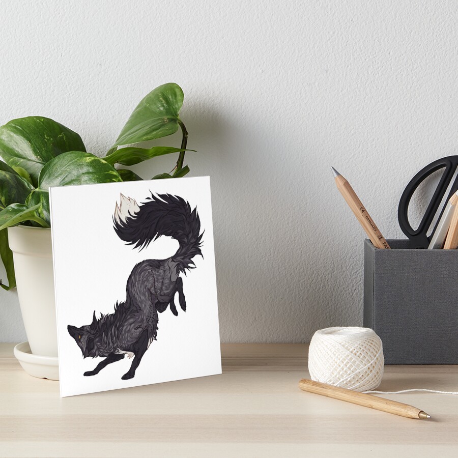"Silver fox" Art Board Print by Giulialibard | Redbubble