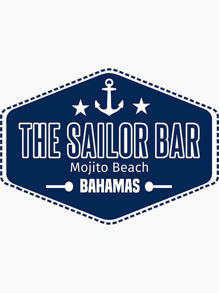 "The Sailor Bar" Sticker by Oscar-Molina | Redbubble