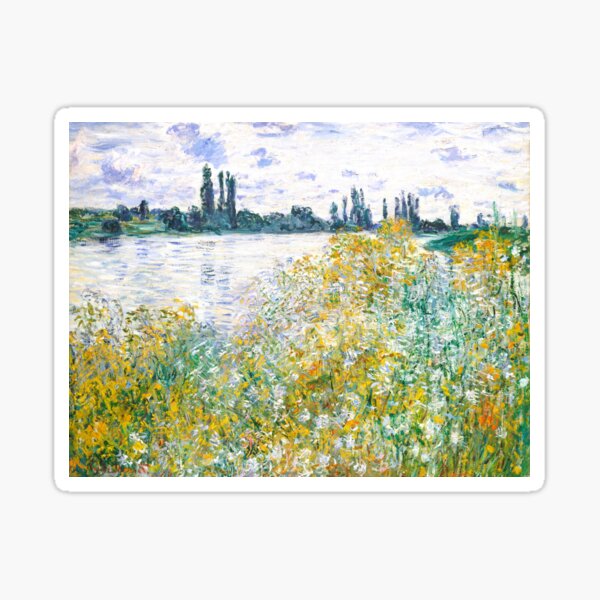 "Île aux Fleurs near Vétheuil" Sticker for Sale by rimmatv | Redbubble