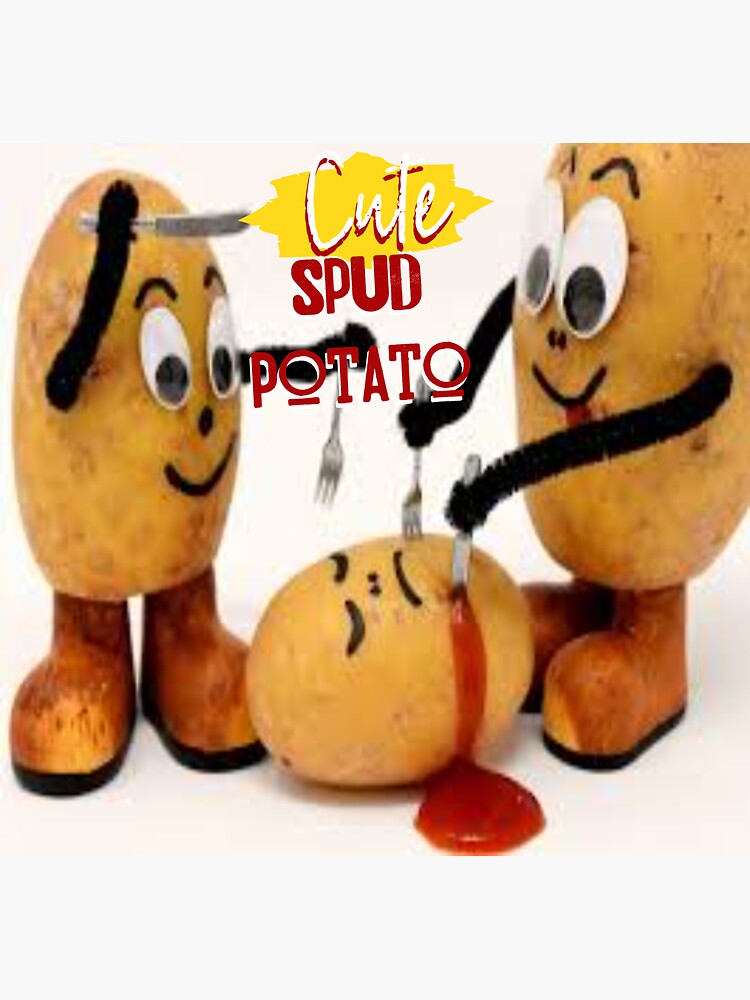 "CUTE SPUD POTATO" Sticker for Sale by Malia2UInfinity | Redbubble
