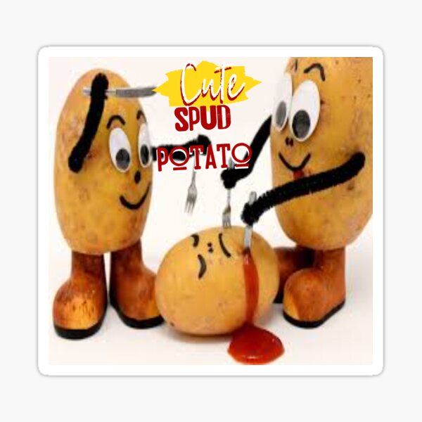 "CUTE SPUD POTATO" Sticker for Sale by Malia2UInfinity | Redbubble