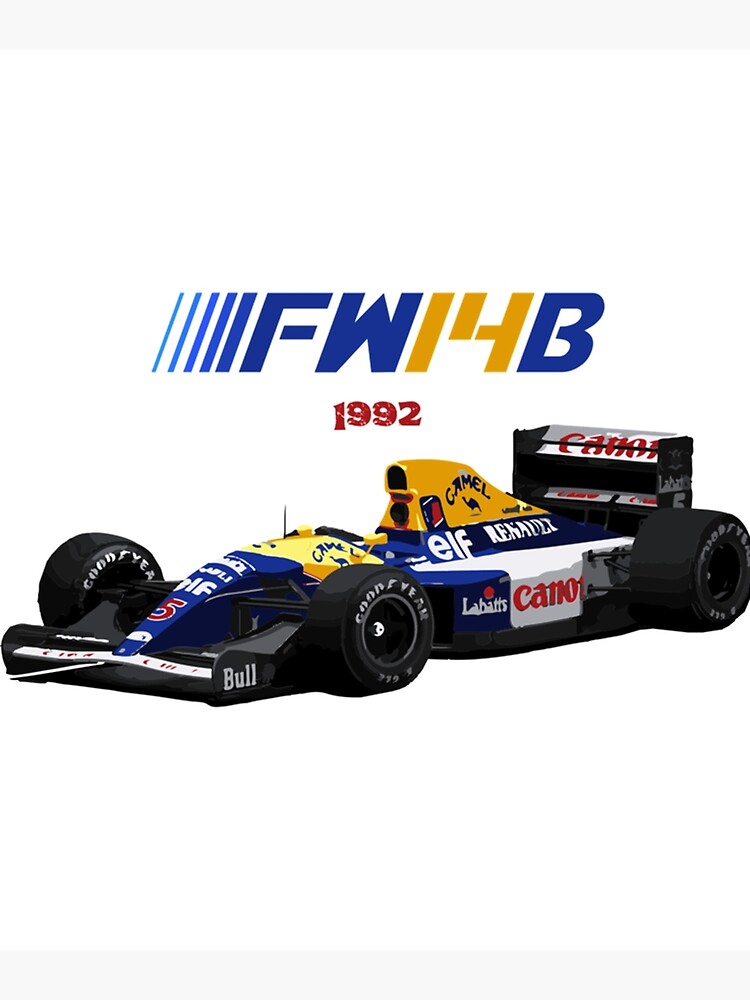 Póster «Williams FW14B F1 Race Car Premium» de MyLegendArt | Redbubble