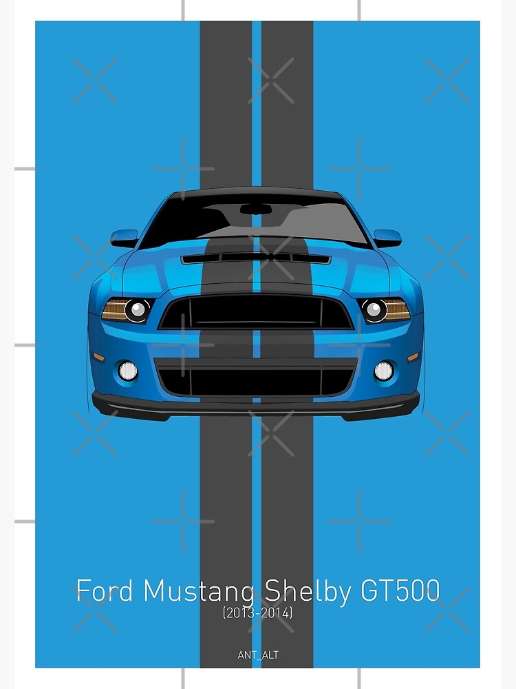 "Mustang Shelby GT500" Poster by Alt_ Illustrations | Redbubble