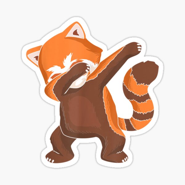 "Red Panda Dabbing Dab For Live I Panda Lovers" Sticker for Sale by ...
