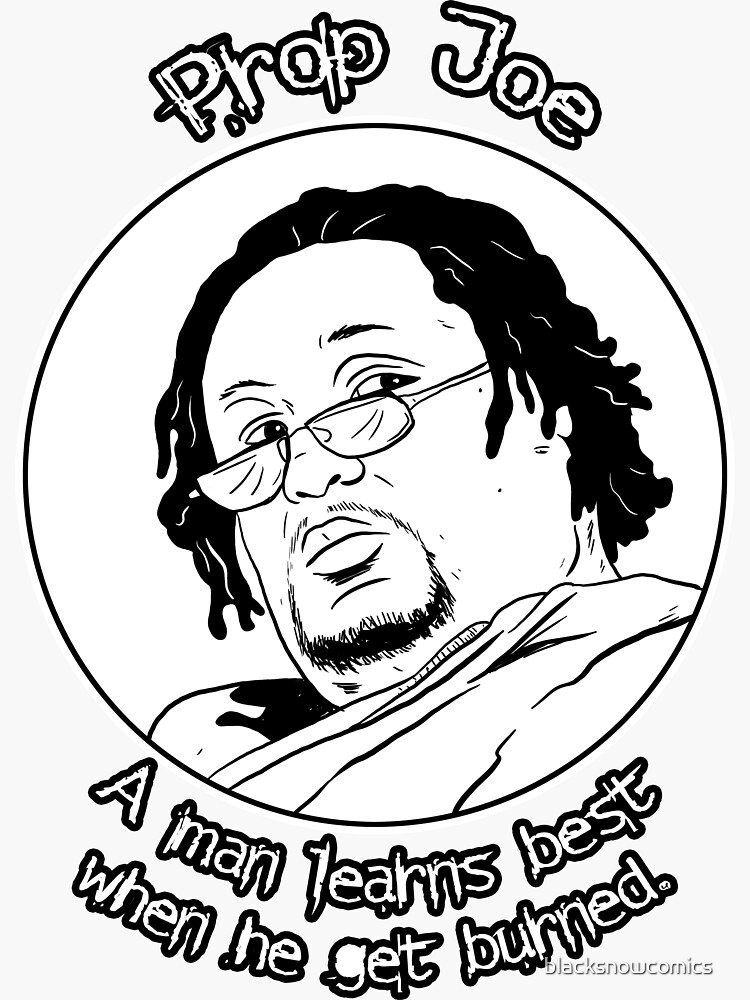 "Prop Joe - The Wire" Sticker for Sale by blacksnowcomics | Redbubble