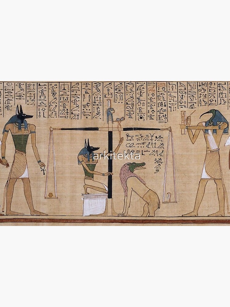 The Weighing Of The Heart In The Hunefer Papyrus Premium Matte Vertical ...
