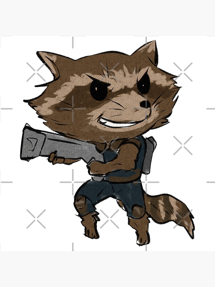 "Rocket chibi" Poster by MarveLover | Redbubble