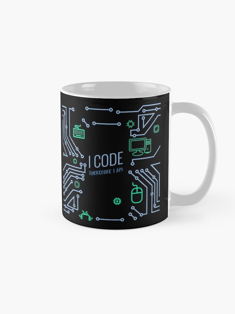 "I Code Therefore I Am - Programmer Coding Developer Design" Coffee Mug ...