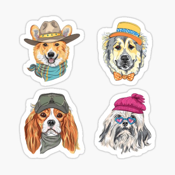 "Doggo Stickers" Sticker for Sale by Designssters | Redbubble