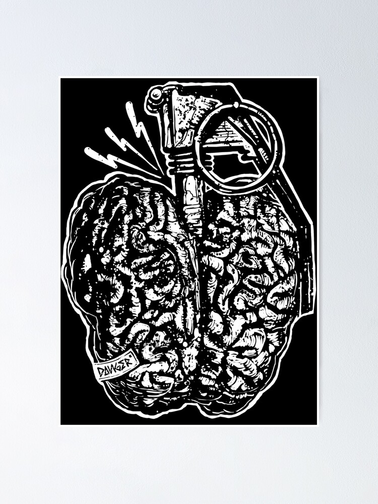 "Brain Boom" Poster for Sale by Celluroid | Redbubble