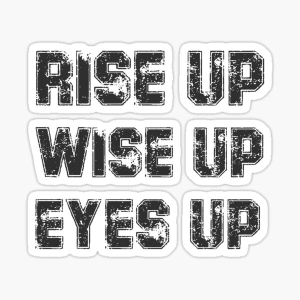 "Hamilton - Rise up, wise up, eyes up" Sticker for Sale by Lugarcez ...