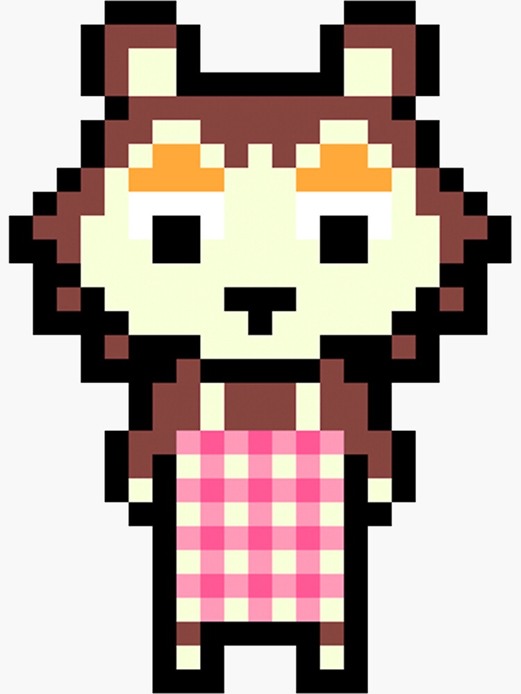 "8-bit Original Art Sable" Sticker by Robogamer | Redbubble