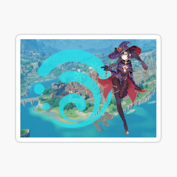 "Mona - Genshin Impact" Sticker for Sale by VelvetZone | Redbubble