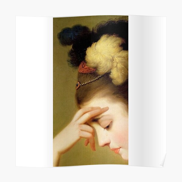 "Renaissance Painting of a Crying Woman" Poster for Sale by ...