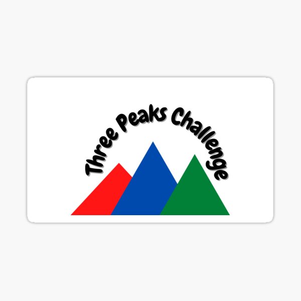 "Three Peaks Challenge" Sticker for Sale by emilylozwatts | Redbubble