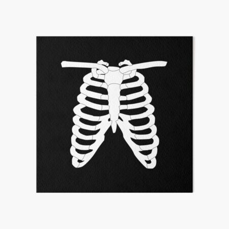 "Skeleton Bones Rib Cage Halloween" Art Board Print for Sale by ...