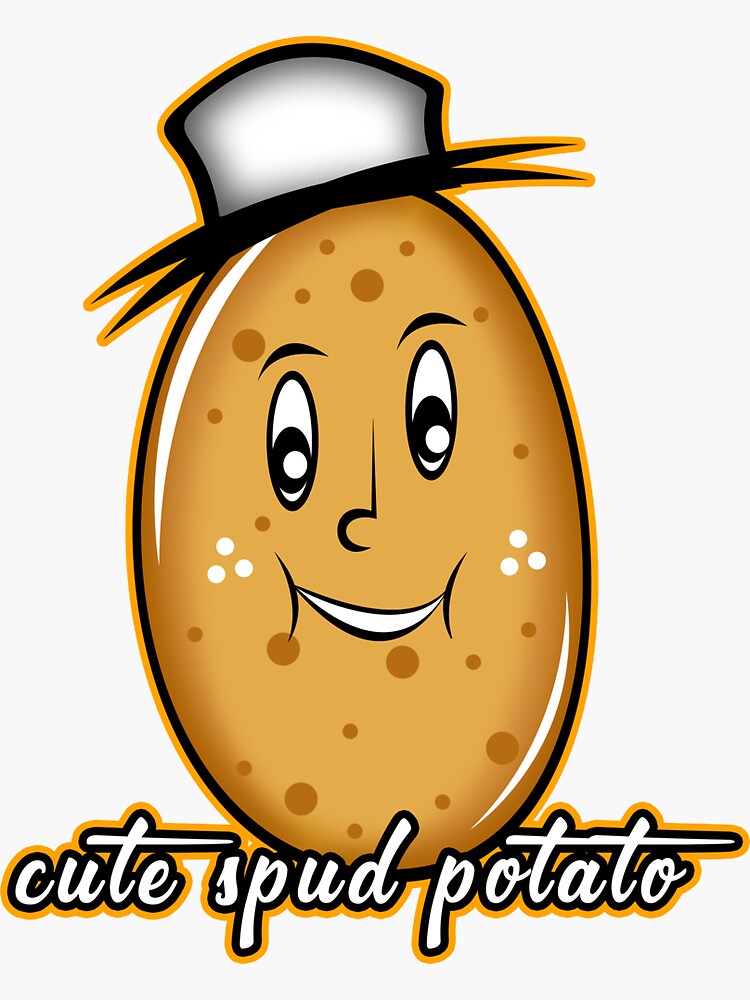 "cute spud potato" Sticker for Sale by MOUHAMMADGAMIL | Redbubble