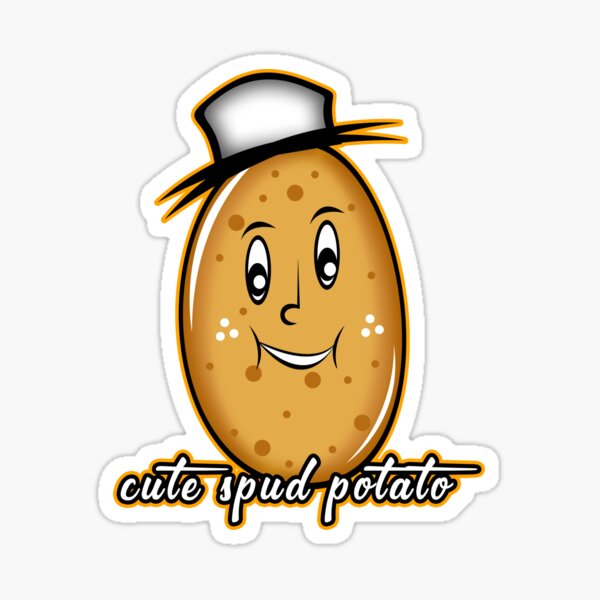 "cute spud potato" Sticker for Sale by MOUHAMMADGAMIL | Redbubble