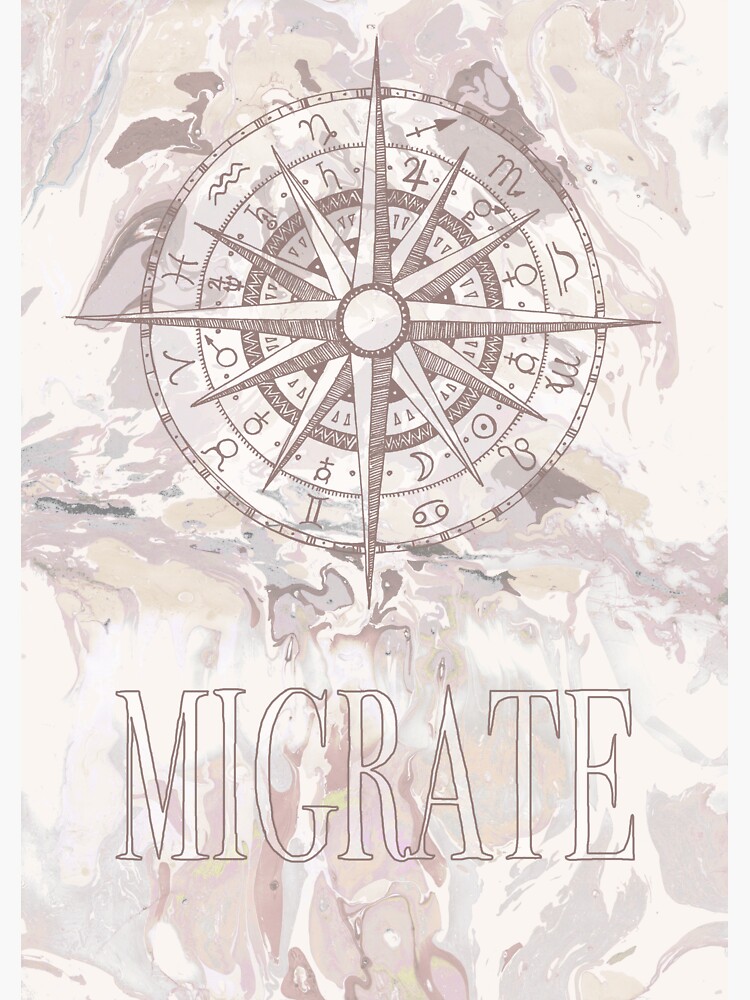 "Migration compass" Sticker for Sale by JemmaSharpe | Redbubble