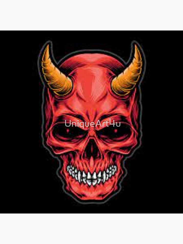 "Scary Red Devil" Poster for Sale by UniqueArt4u | Redbubble