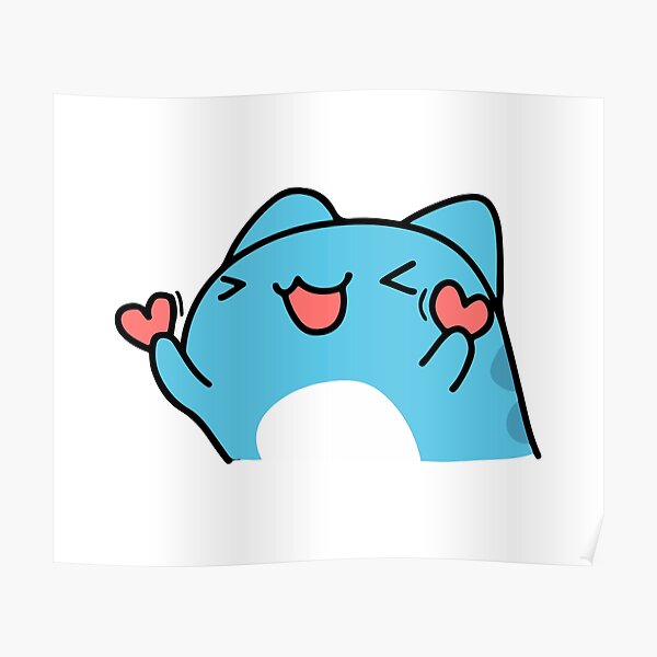 "Love Cat, Bugcat Capoo, bug cat" Poster for Sale by dev-ilyass | Redbubble