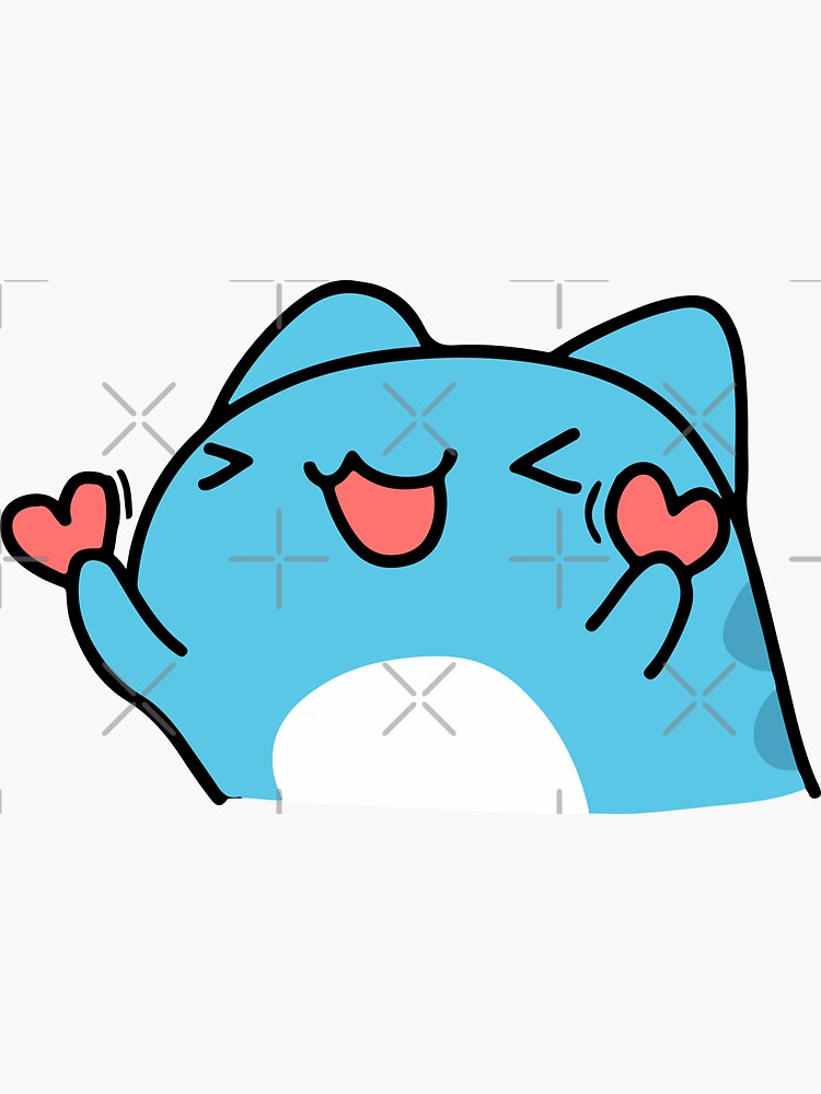 "Love Cat, Bugcat Capoo, bug cat" Sticker for Sale by dev-ilyass ...