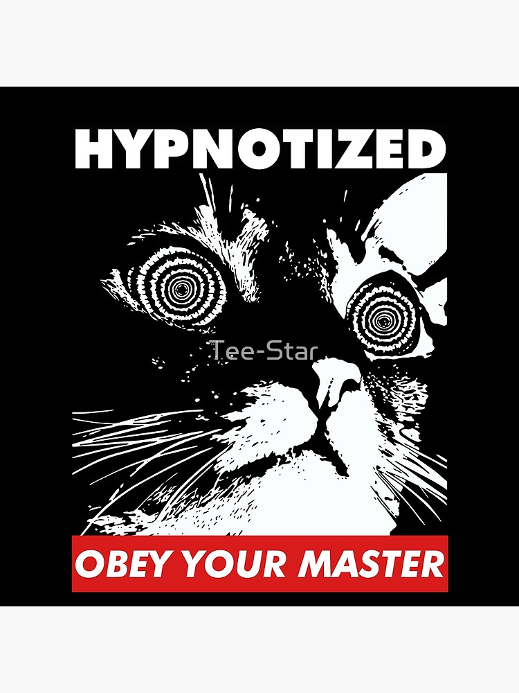 "HYPNOTIZED - Obey your Master - Cat" Poster for Sale by Tee-Star ...