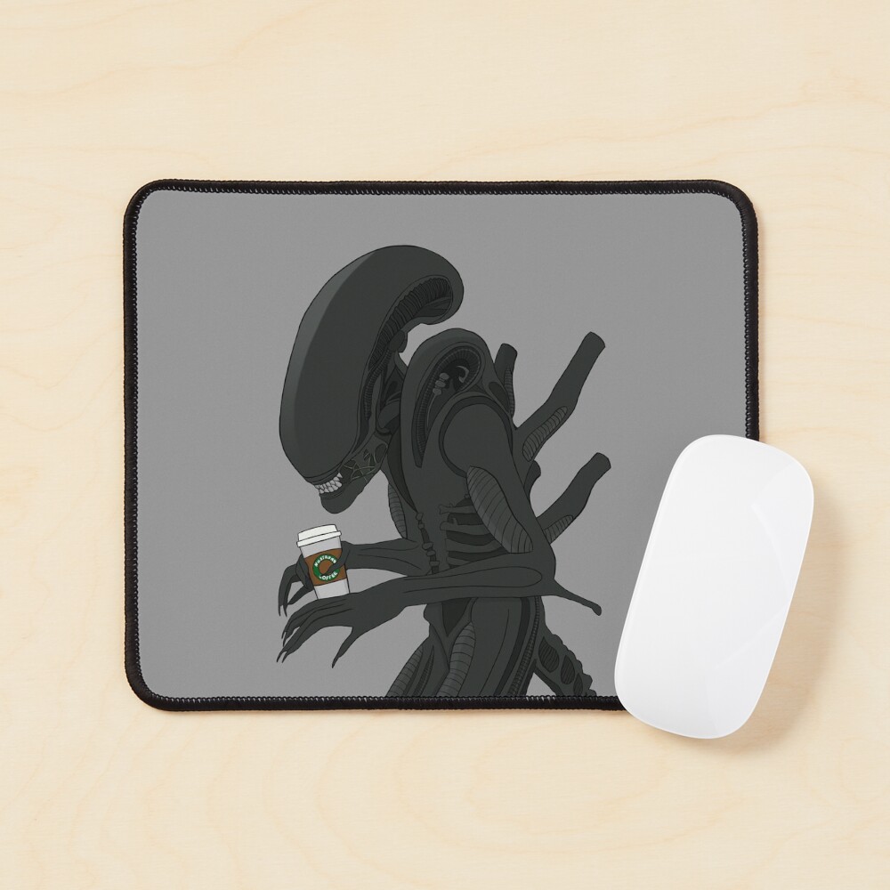 "Xenomorph (Alien) Coffee Break" Sticker for Sale by elphaba727 | Redbubble