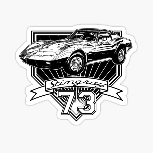 "1973 Corvette Stingray" Sticker by CoolCarVideos | Redbubble