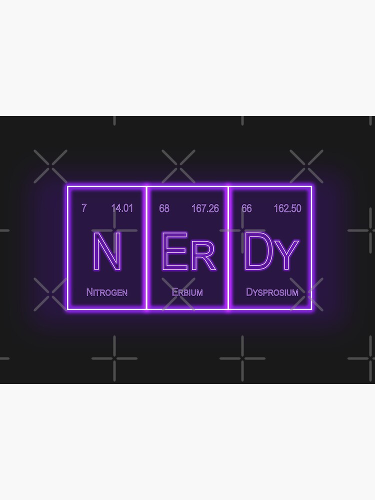 "Neon Nerdy" Sticker for Sale by frangipanms | Redbubble