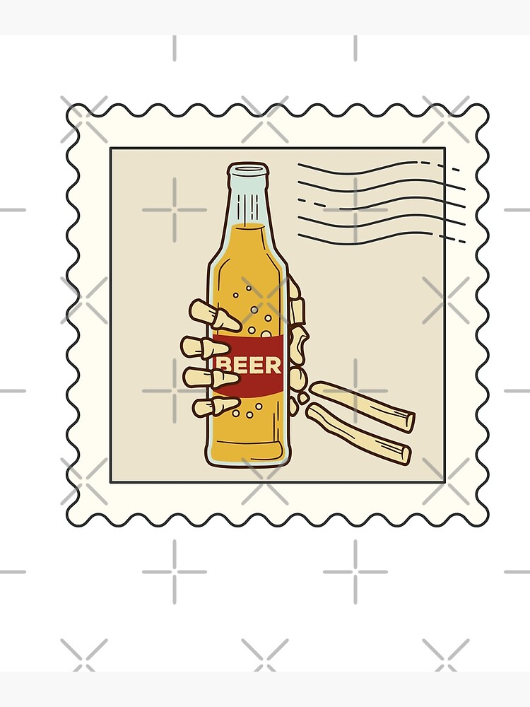 "Beer skeleton hand - beer fan" Poster for Sale by moonshinetee | Redbubble