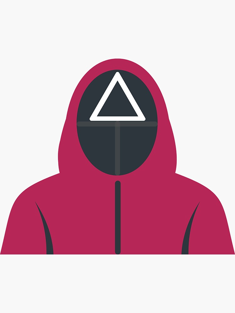 "Squid Game Triangle Guard" Sticker for Sale by PurpleDogDesign | Redbubble