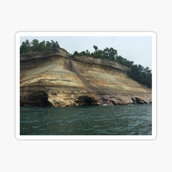 "Pictured Rocks 22" Sticker for Sale by ElphCreations | Redbubble