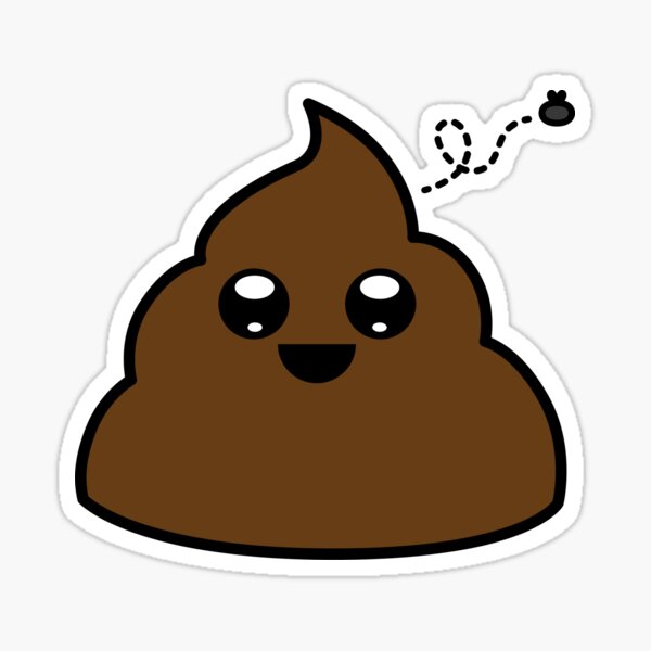 "Kawaii Poop" Sticker for Sale by ArtfulMooDesign | Redbubble