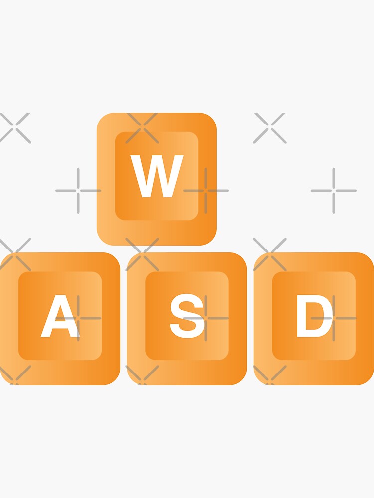 "PC Gaming keyboard WASD " Sticker for Sale by ThePatri | Redbubble