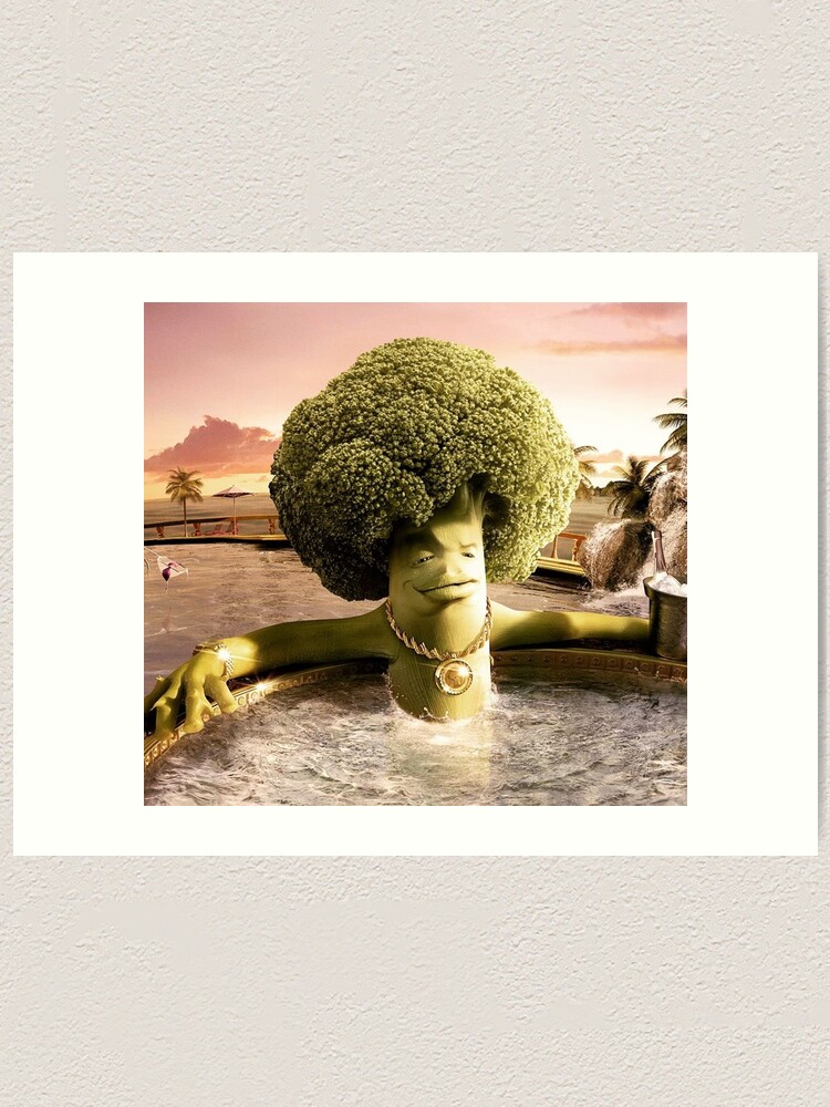 "Hard broccoli meme" Art Print for Sale by YourMemeApparel | Redbubble