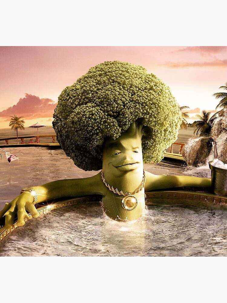 "Hard broccoli meme" Sticker for Sale by YourMemeApparel | Redbubble