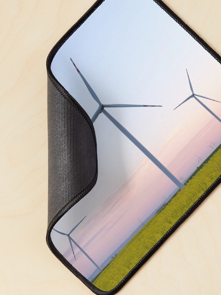 "Wind turbine energy generator. Gree energy power" Mouse Pad for Sale ...