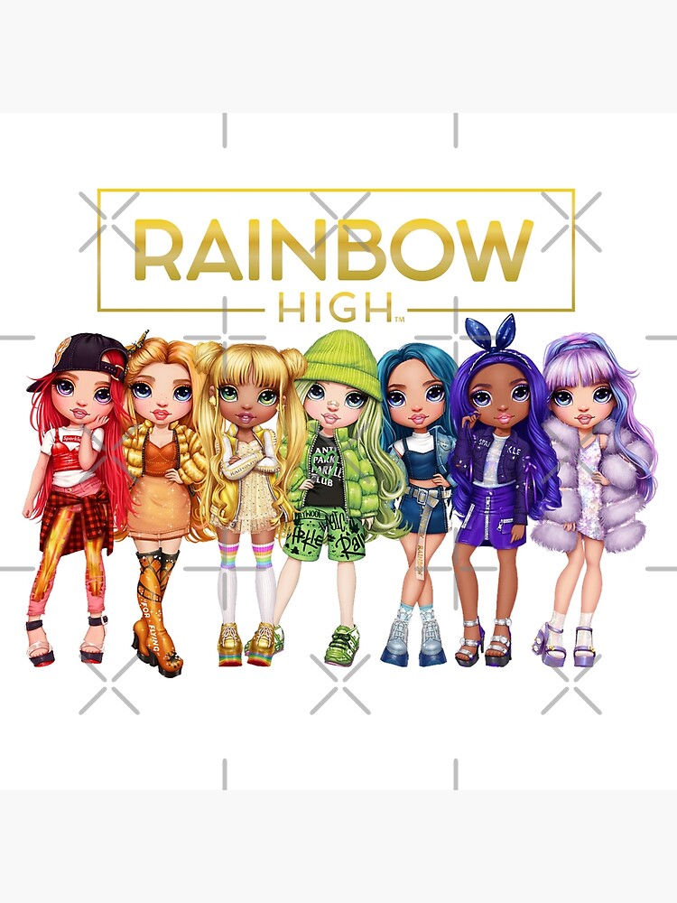 "Rainbow High main characters and logo " Poster for Sale by ...
