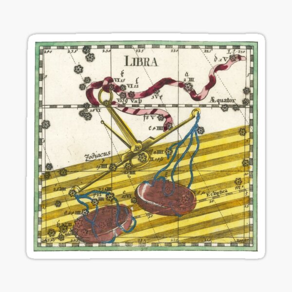 "Libra Constellation Illustration | Stars Map | Libra gift | Zodiac ...