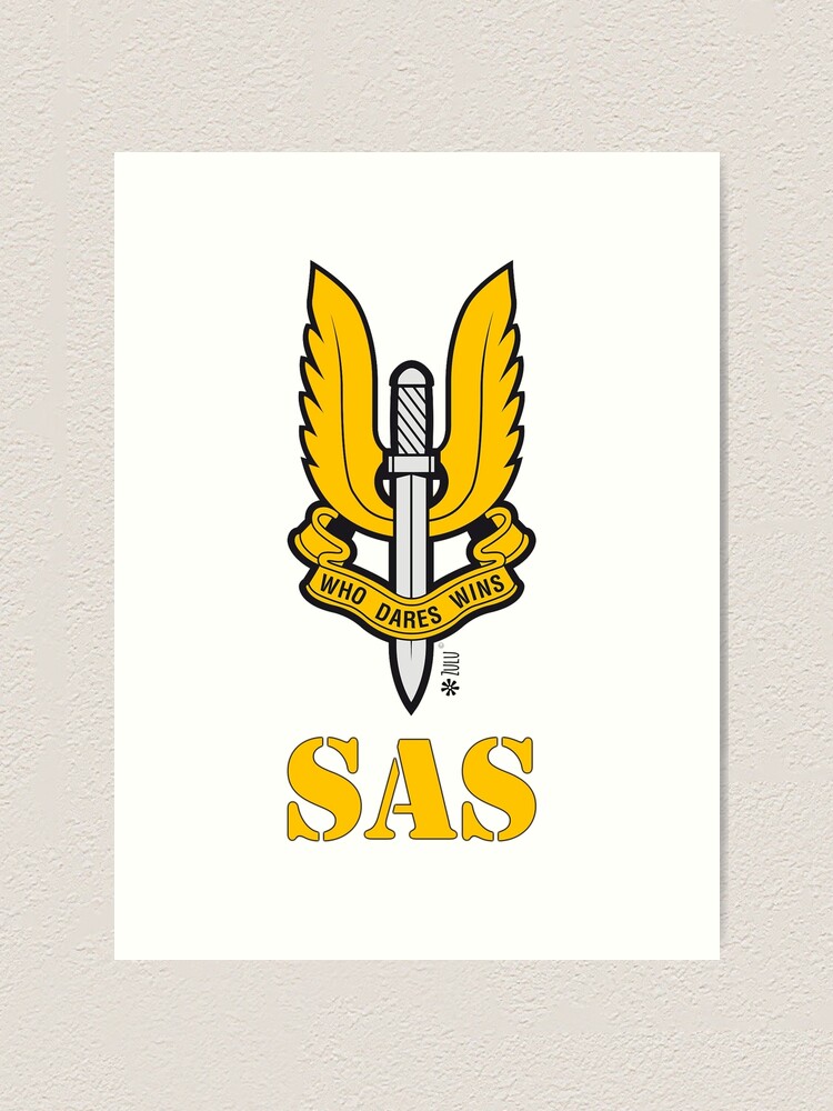"SAS" Art Print by ZuluHistoryTees | Redbubble