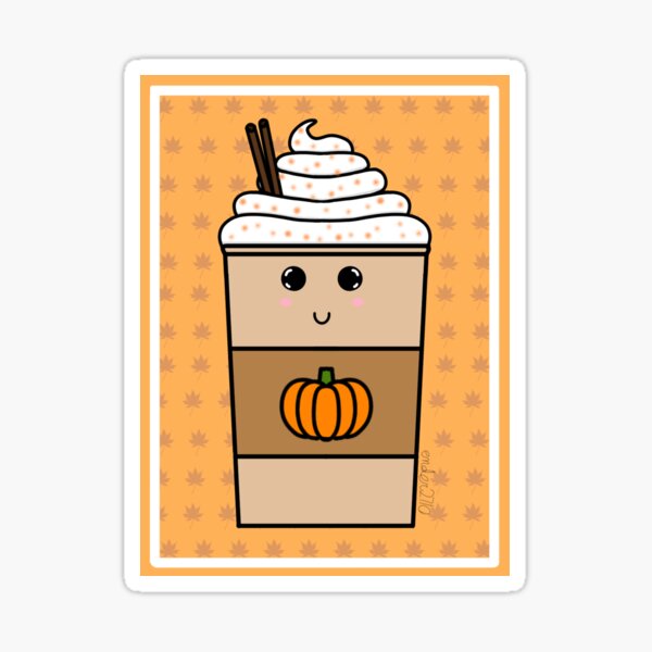"Happy Pumpkin Spice Latte" Sticker for Sale by ender2710 | Redbubble