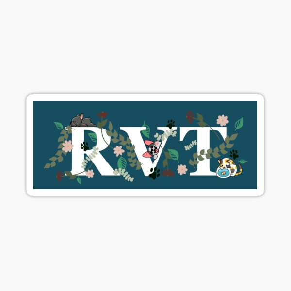 "RVT Design (Registered Vet Tech)" Sticker for Sale by toritowrissdes ...
