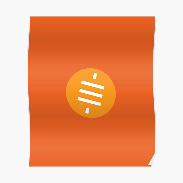 "Bitcoin Sat Symbol Make Sats The Standard" Poster for Sale by ...