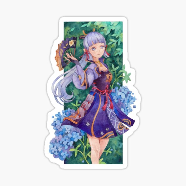 "Kamisato Ayaka" Sticker for Sale by point-maitimo | Redbubble