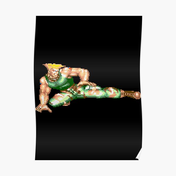 "Street Fighter - Guile " Poster by AnarelyChester1 | Redbubble